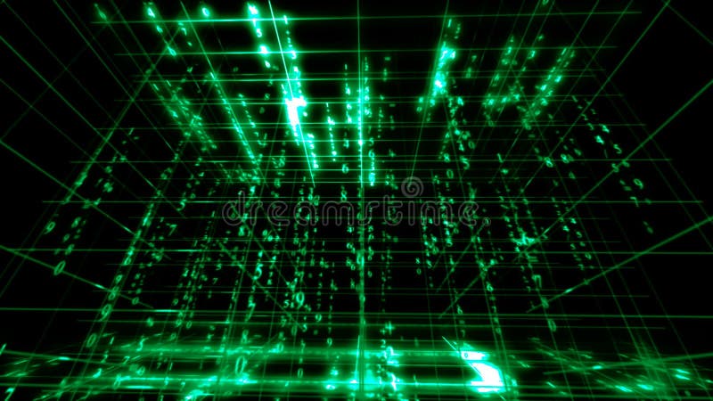 Digital data matrix stock footage. Video of display, 1080i - 42205592