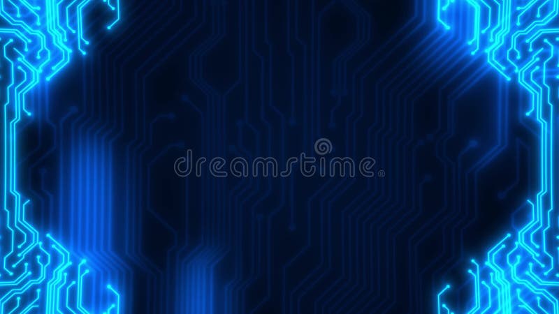 Digital Data Moving on Circuit Board and CPU Loop Backgrounds Stock Video - Video of computer ...