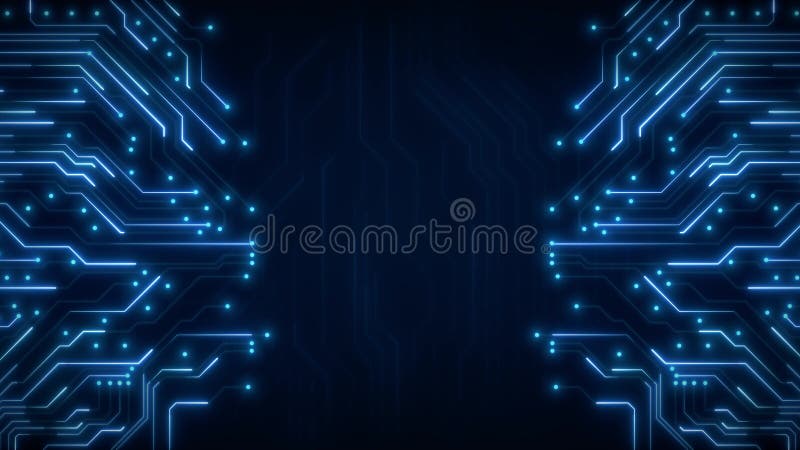 Digital Data Moving on Circuit Board and CPU Loop Backgrounds Stock Video - Video of computer ...