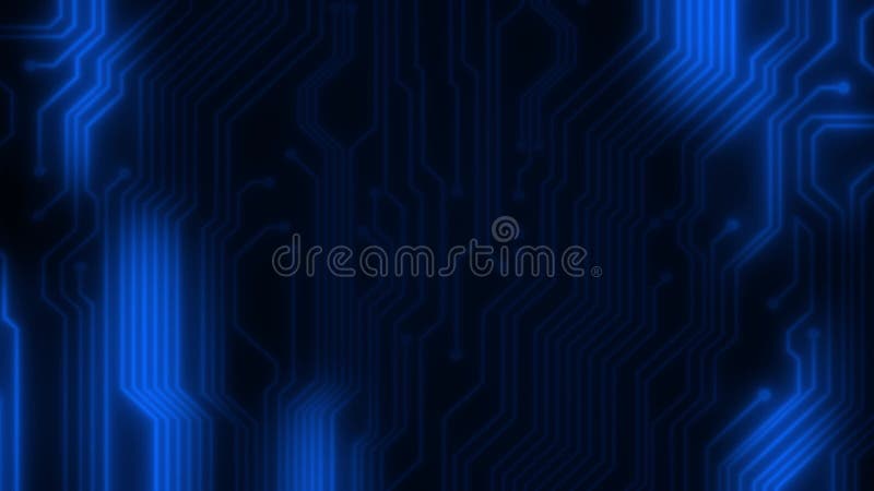 Digital Data Moving on Circuit Board and CPU Loop Backgrounds Stock ...