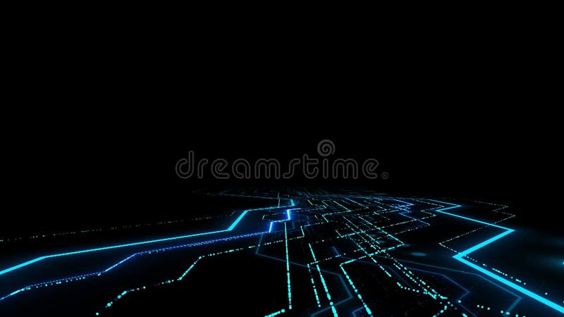 Digital Data Moving on Circuit Board and CPU Loop Backgrounds. Stock Video - Video of backdrop ...