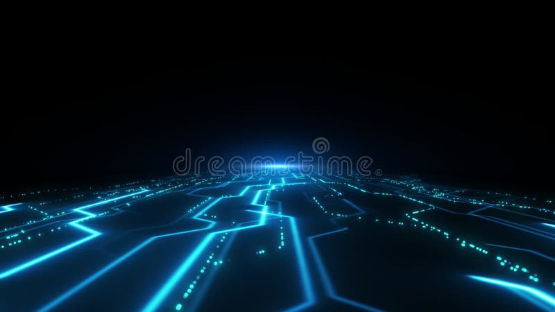 Digital Data Moving on Circuit Board and CPU Loop Backgrounds. Stock Footage - Video of data ...