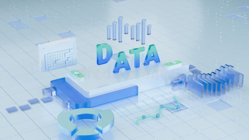 Digital Data Network Binary Code Running,big Data Concept, Dark Blue ...