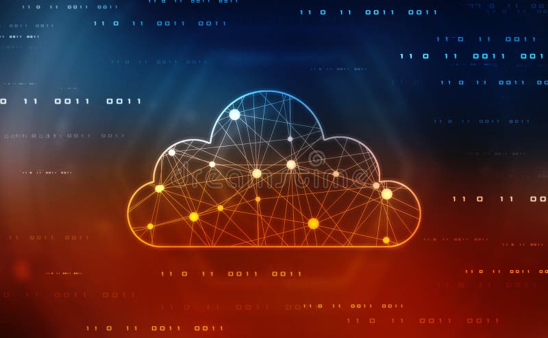 Digital Data Network Connection Background, Internet Data Storage, Data CloudCloud Computing ...