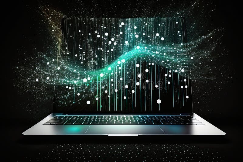Digital Data and Network Connection on Laptop Screen. Big Data Analysis ... Digital Data and Network Connection on Laptop Screen. Big Data Analysis ...