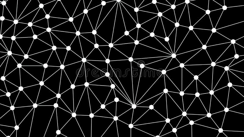 Digital Data and Network Connection Triangle Lines and Spheres I Stock ...