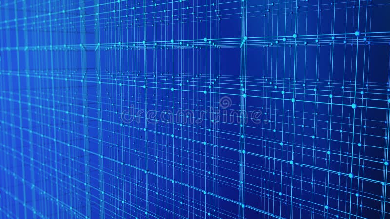Digital Data and Network Connection Triangle Lines and Spheres I Stock ...