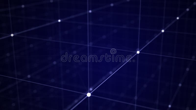 Digital Data Nodes in a Plexus Grid Stock Footage - Video of finance ...