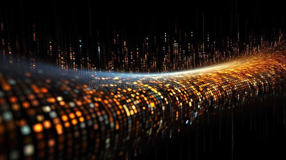 Digital data numbers stock illustration. Illustration of update - 368653914