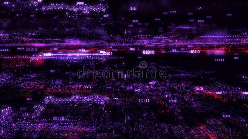 Digital Data and Particles Flow Network Connections Concept Stock ...