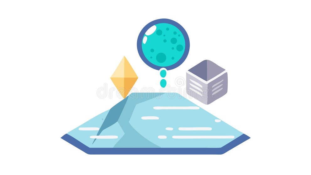 Digital Data Platform Icon, Information Foundation, Technology Base ...