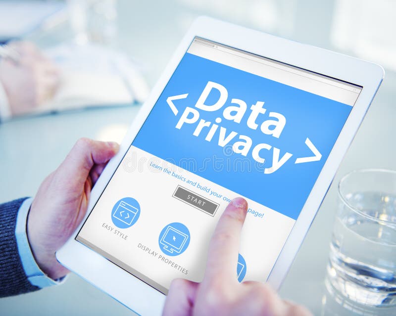 Data Privacy Online Security Protection Concept Stock Image - Image of ...