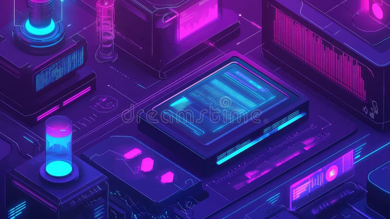 239 Isometric Cyberpunk Tiles Stock Photos - Free & Royalty-Free Stock ...