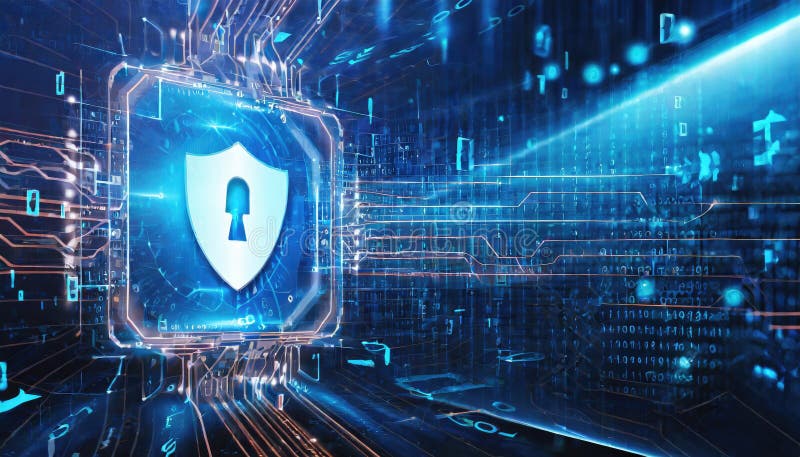 Digital Data Protection with Information Security. Generated with AI ...