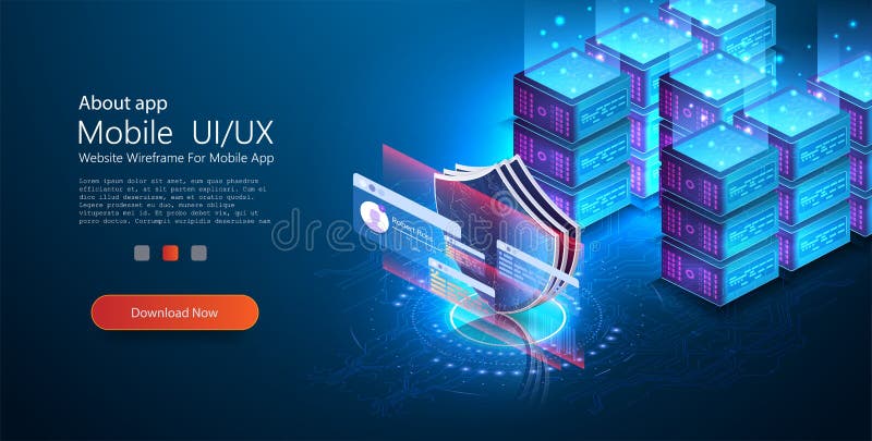 Digital Data Security Concept. Private and Secure Data. Can Use for Web ...