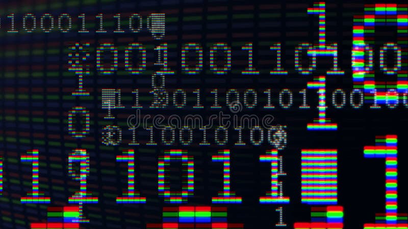 Digital Data Code Network Interface Technology Stock Footage - Video of ...