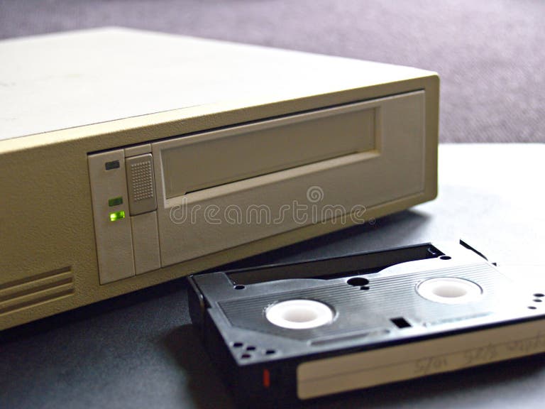 Digital Data Storage Drive and Digital Tape Stock Image - Image of ...