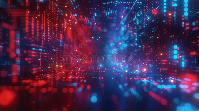 Digital Data Stream: Abstract Binary Code Background, Cybersecurity ...