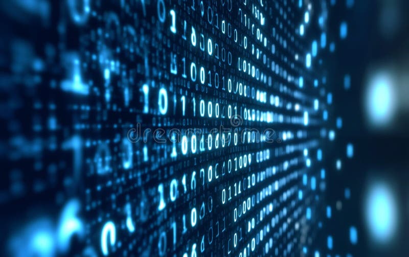 Digital Data Stream Binary Code Technology Programming Cyberspace