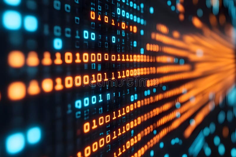 Digital Data Stream Concept for Technology and Cybersecurity Design Generative AI Stock ...