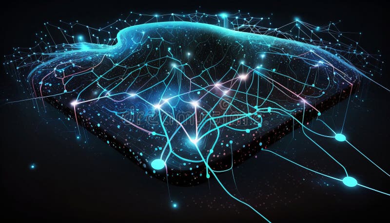 Digital Data Stream. Cyberbit Data Flow Stock Illustration ...