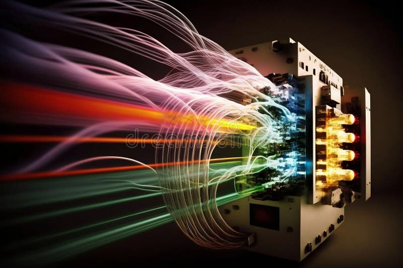 Digital Data Stream. Cyberbit Data Flow Stock Illustration ...