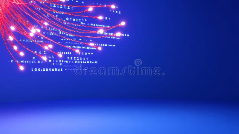 Digital Data Stream Flow Network Technology Communication Speed ...