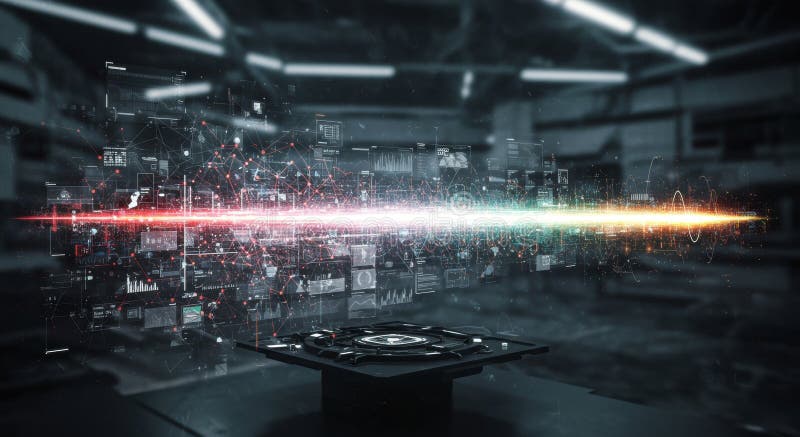 Digital Data Stream stock illustration. Illustration of stadium - 382859614