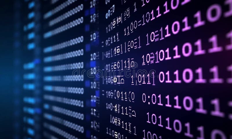 Abstract Digital Binary Code Background Stock Footage - Video of pattern, digital: 370850066