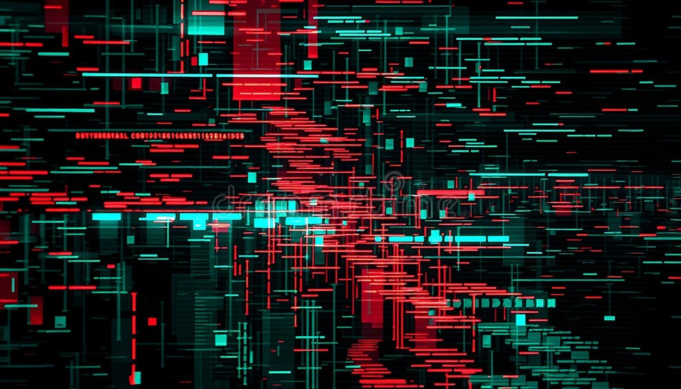 Digital Data Stream Texture. Abstract Tech Background Pattern, Stock ...