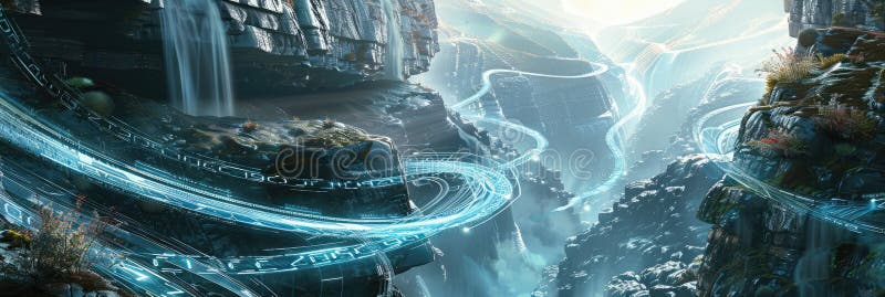 Digital Data Streams from a Cliff-forming River Spell 2025 in a Fantasy ...