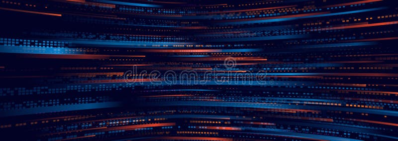 Digital Data Streams in a Vector Background Symbolize Advanced Big Data Technologies 5G ...