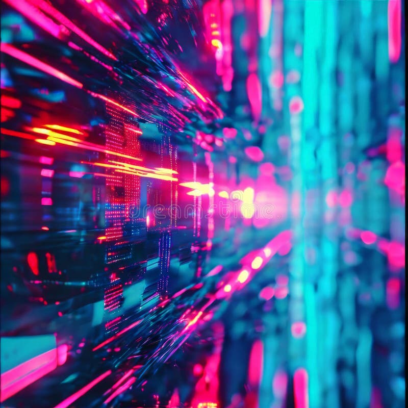 Digital Data Technology. Abstract Background Stock Illustration ...