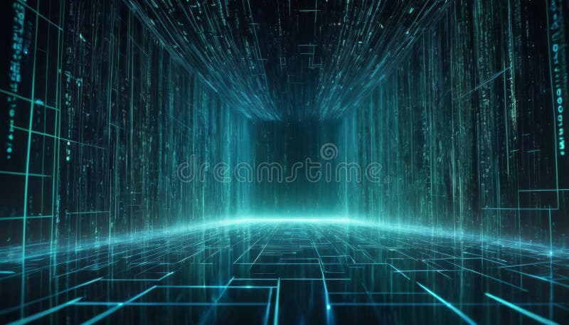 Digital Data Tunnel stock photo. Image of digital, programming - 314471386