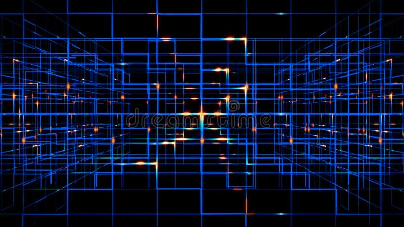 Digital Data Stream in Cyberspace Stock Video - Video of scifi ...