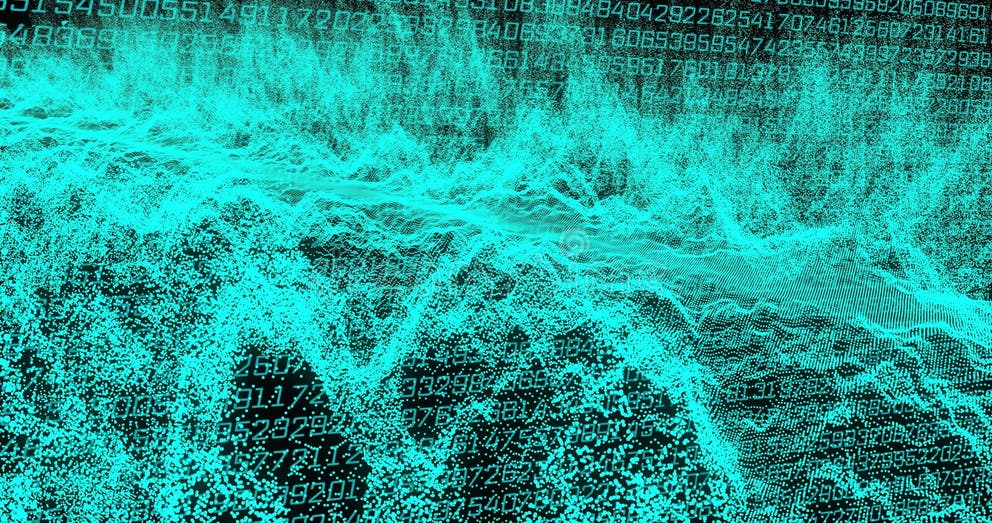 Digital Data Visualization with Binary Code and Wave Patterns ...