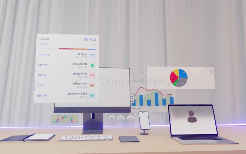 Digital Connectivity: Computer Screen with Illustrated Map of Indonesia ...