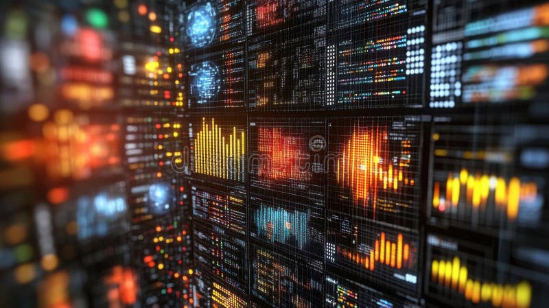 Digital Data Visualization: Insights & Analysis Stock Image - Image of ...