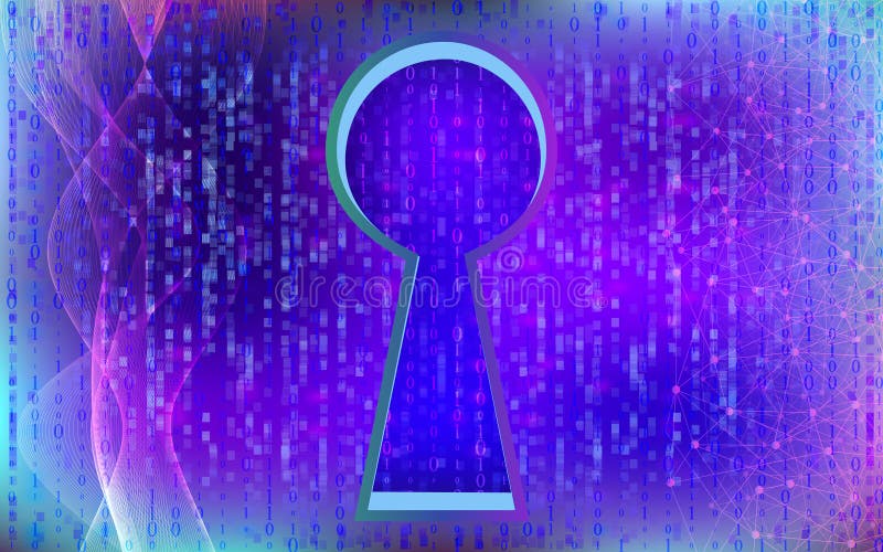 Digital Data Web Security Background Stock Vector - Illustration of ...