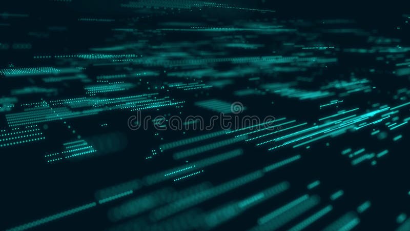 Digital Database Cyberspace Decoding Algorithms Hacked Software Cyber Security With Moving