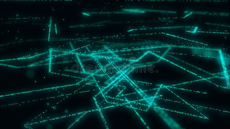 Digital Database Cyberspace Decoding Algorithms Hacked Software Cyber Security With Moving