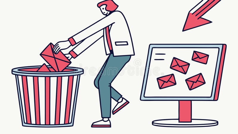 Digital Decluttering, File Management Process, Vector Design Generative ...