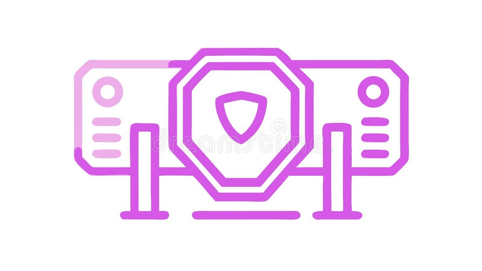 Digital Defense System. Cybersecurity Interface, Network Firewall ...