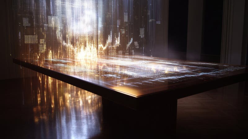 Digital Deluge of Charts and Graphs in a Cascading Visualization Stock ...