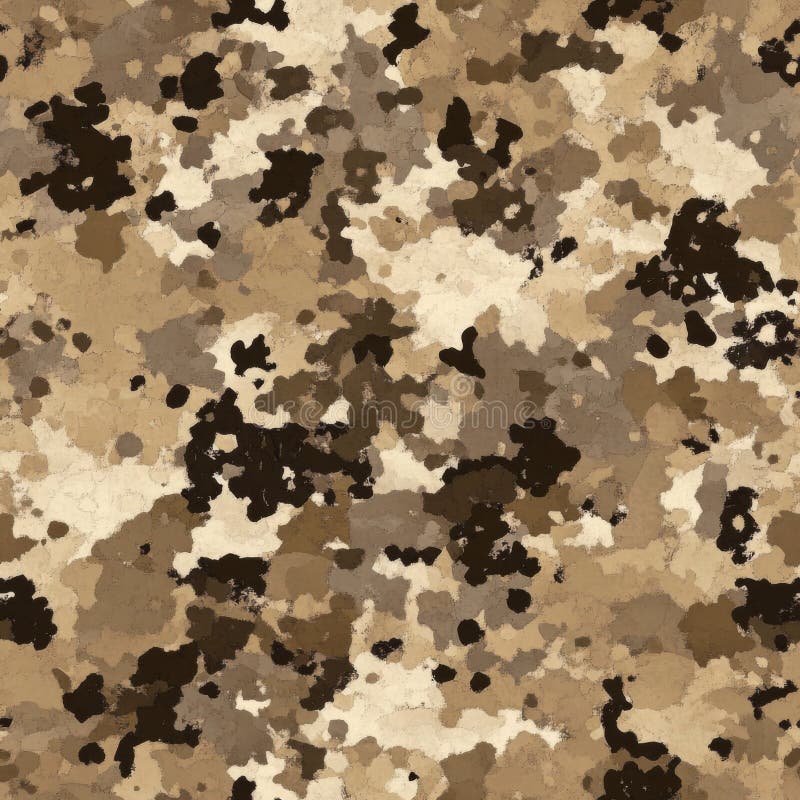 Digital Desert Camouflage Pattern with Earth Tones for Military Use ...