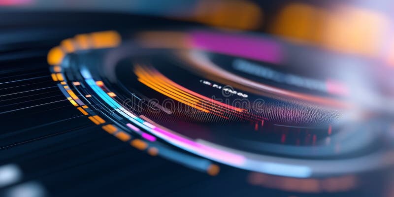 Digital Design Abstract Patterns Vibrant, Futuristic Visualization Data ...