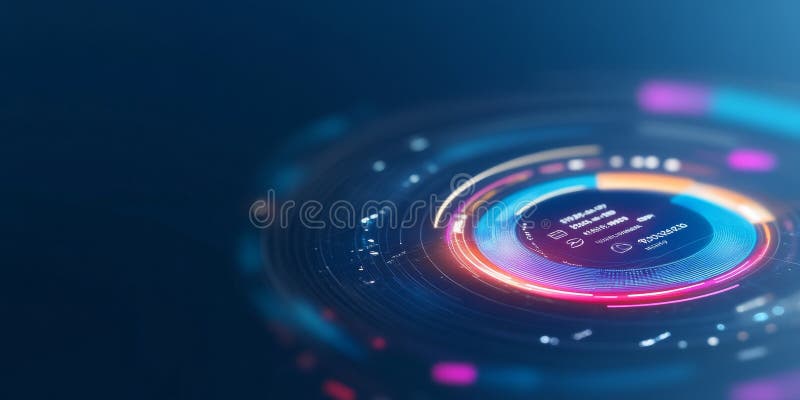 Digital Design Abstract Patterns Vibrant, Futuristic Visualization Data ...