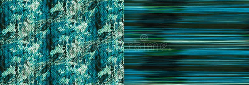 Digital Design Allover Top Bottom Flower Pattern Stock Illustration ...