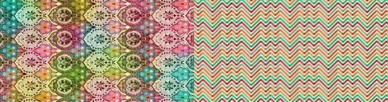 Digital Design Allover Top Bottom Flower Pattern Stock Photo - Image of ...