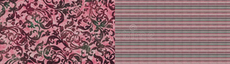 Digital Design Allover Top Bottom Flower Pattern Stock Illustration ...